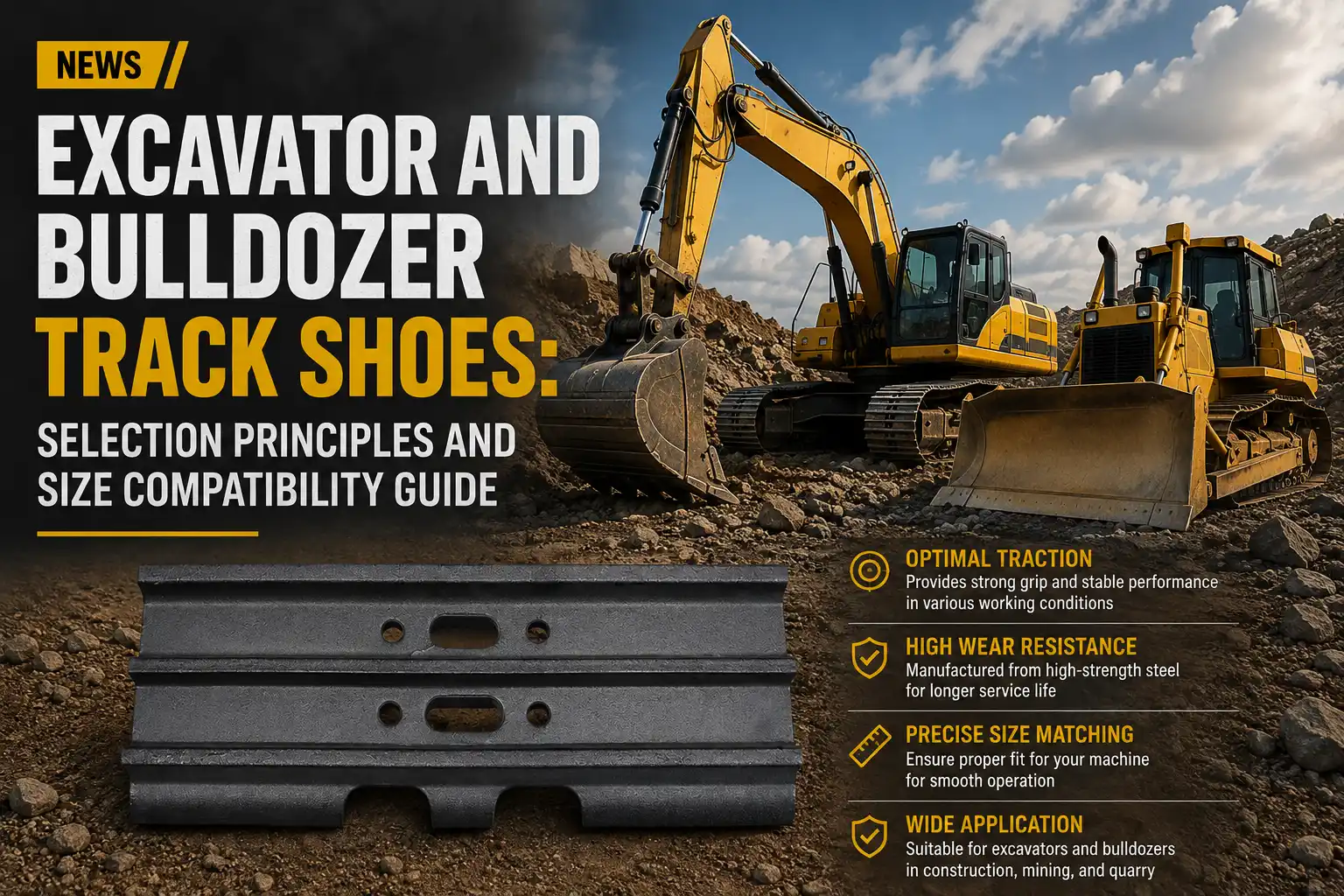 Excavator and Bulldozer Track Shoes: Selection Principles and Size ...